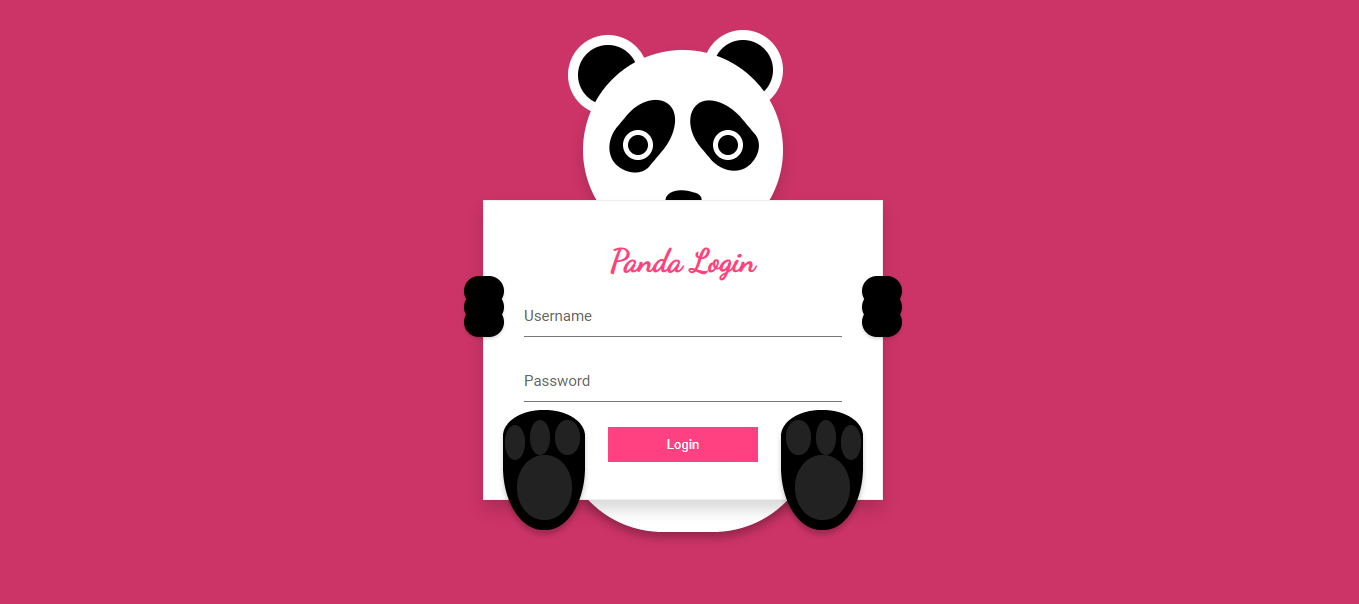 Login Form Panda Với Javascript Devforum