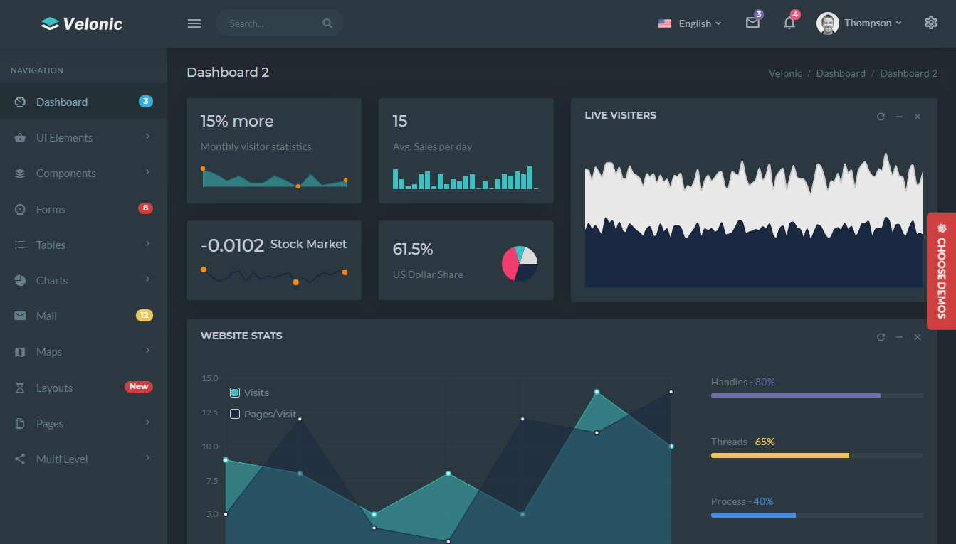Velonic - Admin Dashboard Template Velonic - Admin Dashboard Template